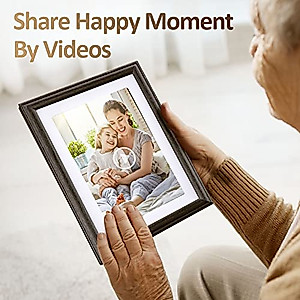 Digital Picture Frame - 10.1 Inch WiFi Digital Photo Frame IPS Touch Screen HD Display, Smart Cloud Photo Frame Share Videos and Photos Instantly by Email or App, 16GB Storage