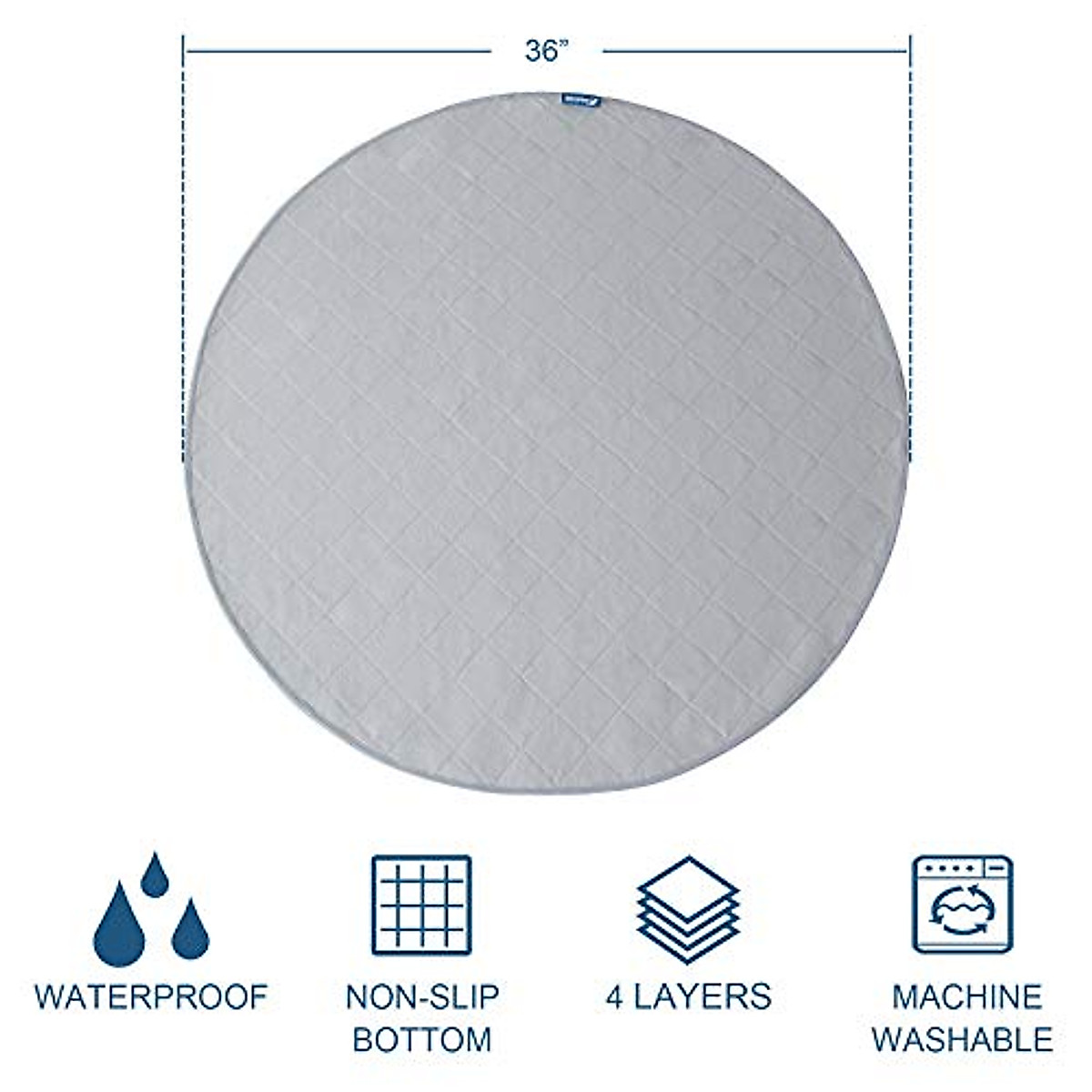 Moonsea Washable Dog Pee Pads of Premium Pee Pads for Dogs, Waterproof Dog Whelping Pads, Reusable Pee Pad Quilted, Fast Absorbing Training Pads for Dogs, Housebreaking Absorption Pads(1pack)