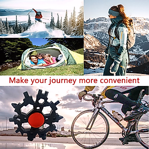 Snowflakes Multi Tool 23-in-1 Fmelut Home Gadgets for Hiking,Camping, Outdoor Gifts for Men, Women, Christmas Fidget Home Improvement Travel Tool Kit