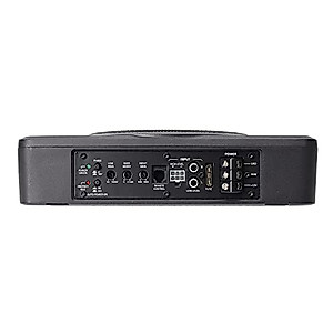 PLINIUS slim subwoofer underseat with amp Active Powered Car- 600 Watts Max Power, Low Profile, 8 Inch Subwoofer, Remote Subwoofer Control, Built in Amplifier, for Truck, Boxes and Enclosures