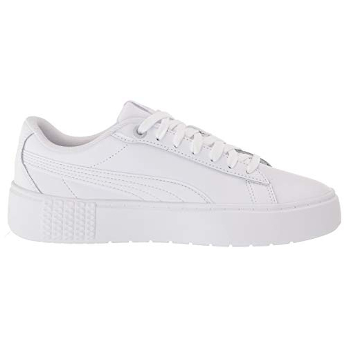 PUMA Women's Smash Platform V2 Sneaker, White White, 10