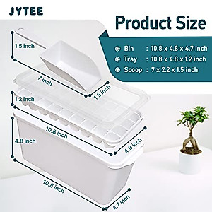 Ice Cube Bin Scoop Trays - Use It as a Portable Box in the Freezer, Shelves, Pantry