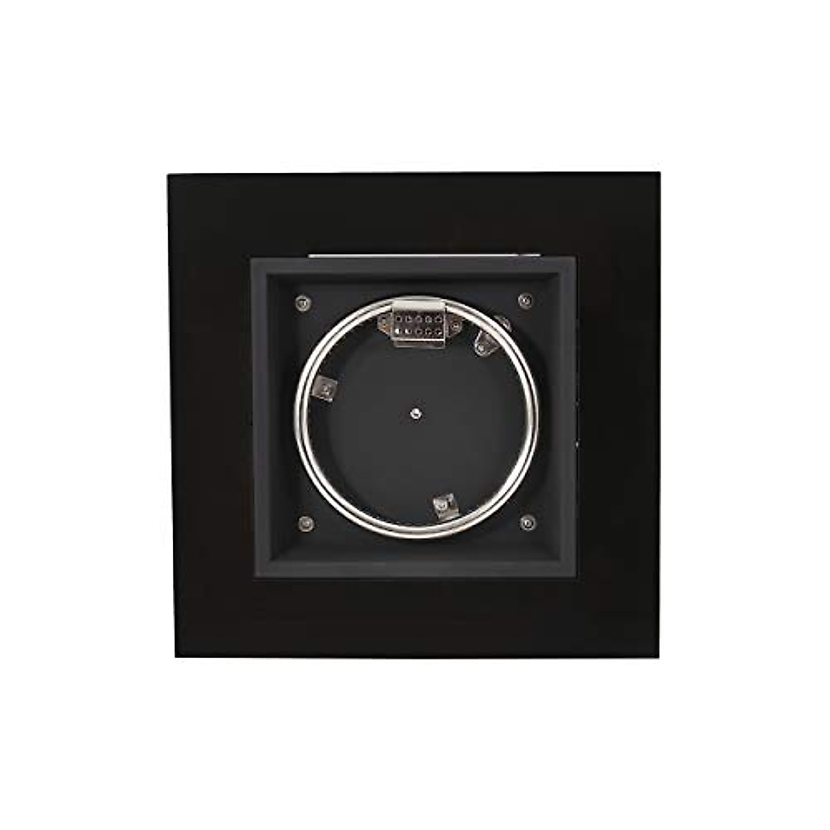 Megan Outdoor Modern 19.5-Inch Fire Column, Dark Gray and Gloss Black