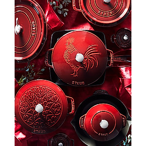 Staub Cast Iron 1.5-qt Petite French Oven - Grenadine, Made in France