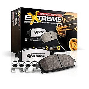 Power Stop Rear Z36-1602 Carbon-Fiber Ceramic Brake Pads Truck and Tow Z36