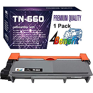 (Single Pack) 4Benefit (1xBlack) Compatible TN-660 Toner Cartridge TN-630 TN660 TN630 TN 660 630 (High Yield, 1 Pack) Used for HL-L2300D DCP-L2520DW HL-L2360DW HL-L2320D HL-L2380DW Laser Printer
