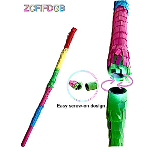 ZCFIFDGB 32-inch pinata sticks,pinata sticks that won't break,the quality is veryvery hard.kids can enjoy playing at the pinata party without worrying about it getting damaged.Pinata sticks kids love