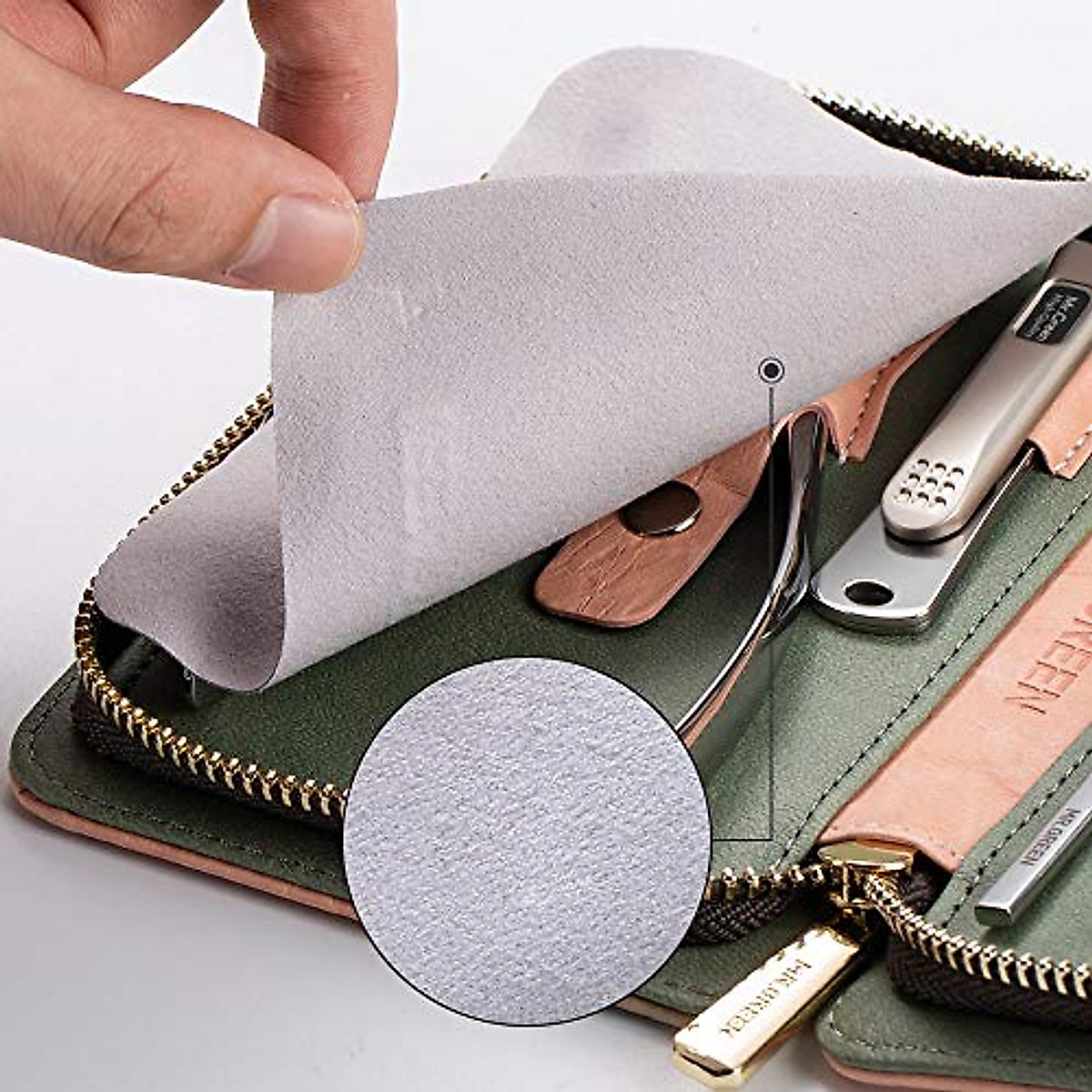 7Pcs Manicure Set, Pedicure Sets, Nail Clipper sets，Stainless Steel Professional Nail Cutter with Travel Case