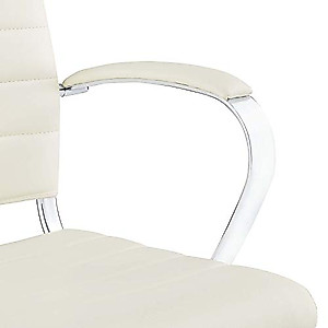 Modway Jive Office Chair, Mid Back, White