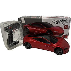 Mattel Hot Wheels red Tesla RC 2.4 GHZ