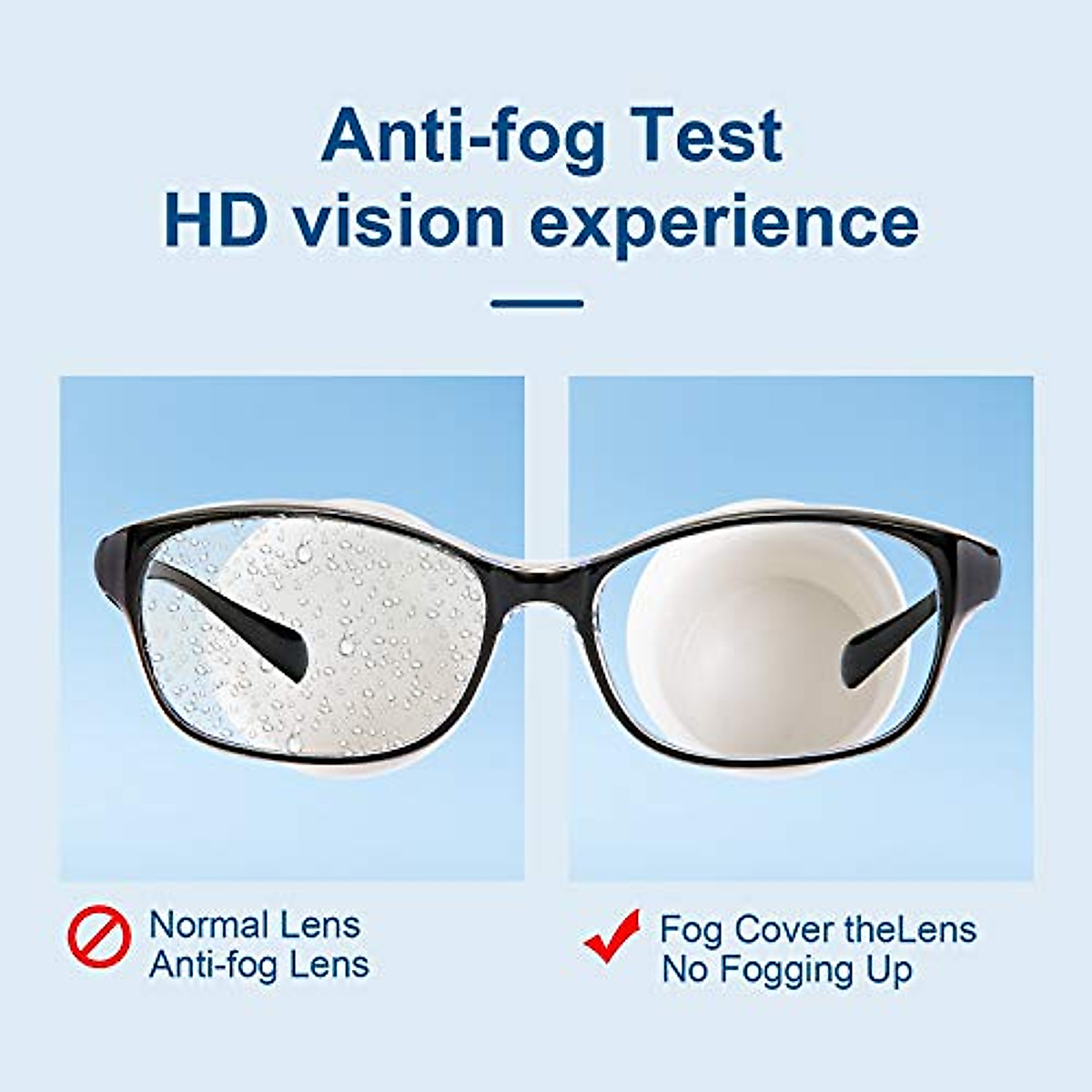 Zoldag Anti Fog Safety Goggles Glasses for Women Blue Light Blocking Eye Protection With Side Shields Safety Glasses