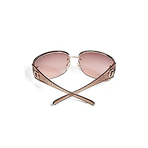 GUESS Factory Women's Rimless Shield Sunglasses