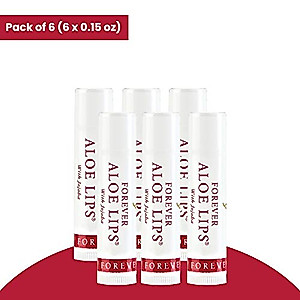 Forever Living - Forever Aloe Lips - Ultimate Lip Care for Any Weather - Moisturizing Lip Balm with Aloe, Jojoba & Beeswax - Vegan - Pack of 12