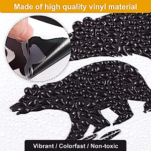 Adventure Awaits Wall Stickers Decals Removable Travel Inspirational Quotes Wall Decals Forest Pine Tree with Bear Home Decor Sticker for Living Room Bedroom Nursery Room Home Decor