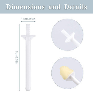 60 Pieces Plastic Wax Applicator Wands with Disposable Spatulas for Nose Hair Removal and Nostril Cleaning