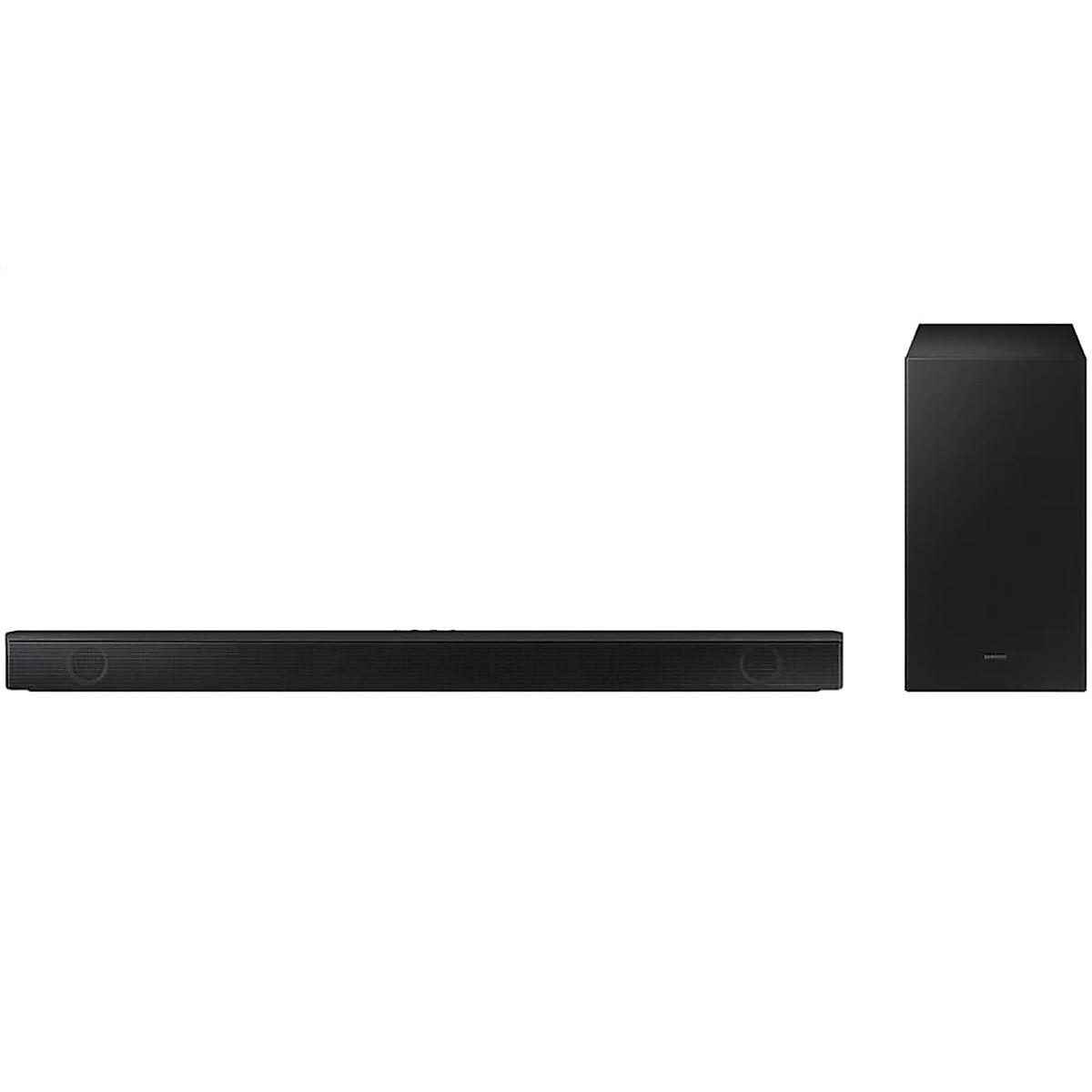 SAMSUNG HW-B550 2.1ch Soundbar with Dolby Audio DTS Virtual:X 2022 Bundle with Universal Soundbar Bracket Mount + HDMI Cable + Entertainment Essentials Bundle + 1 Year Protection Pack