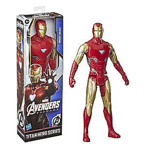 Avengers Marvel Titan Hero Series Collectible 12-Inch Iron Man Action Figure, Toy for Ages 4 and Up