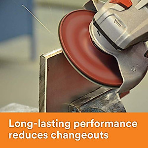 3M Cubitron II Fibre Disc 982C - 36+ Grit Metal Grinding Disc - Ceramic Precision Shaped Grain - For Angle Grinders - TN Quick Change - 4.5" diam. - Pack of 25