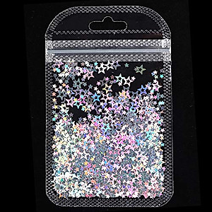 Stars Crystal Sequins Epoxy Resin Mold Filler Holographic Nail Sequins Glitter Flakes for Nail Art Decorations