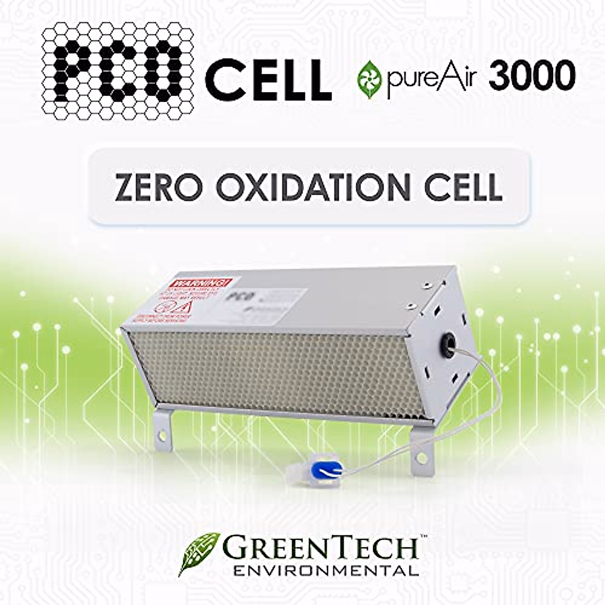 GreenTech Environmental pureAir 3000 PCO Cell - Replacement ARC Cell for pureAir 3000 - Portable Air Purifier and Air Cleaner, Air Purifiers for Home, Office, and Bedroom, 3000 Square Feet