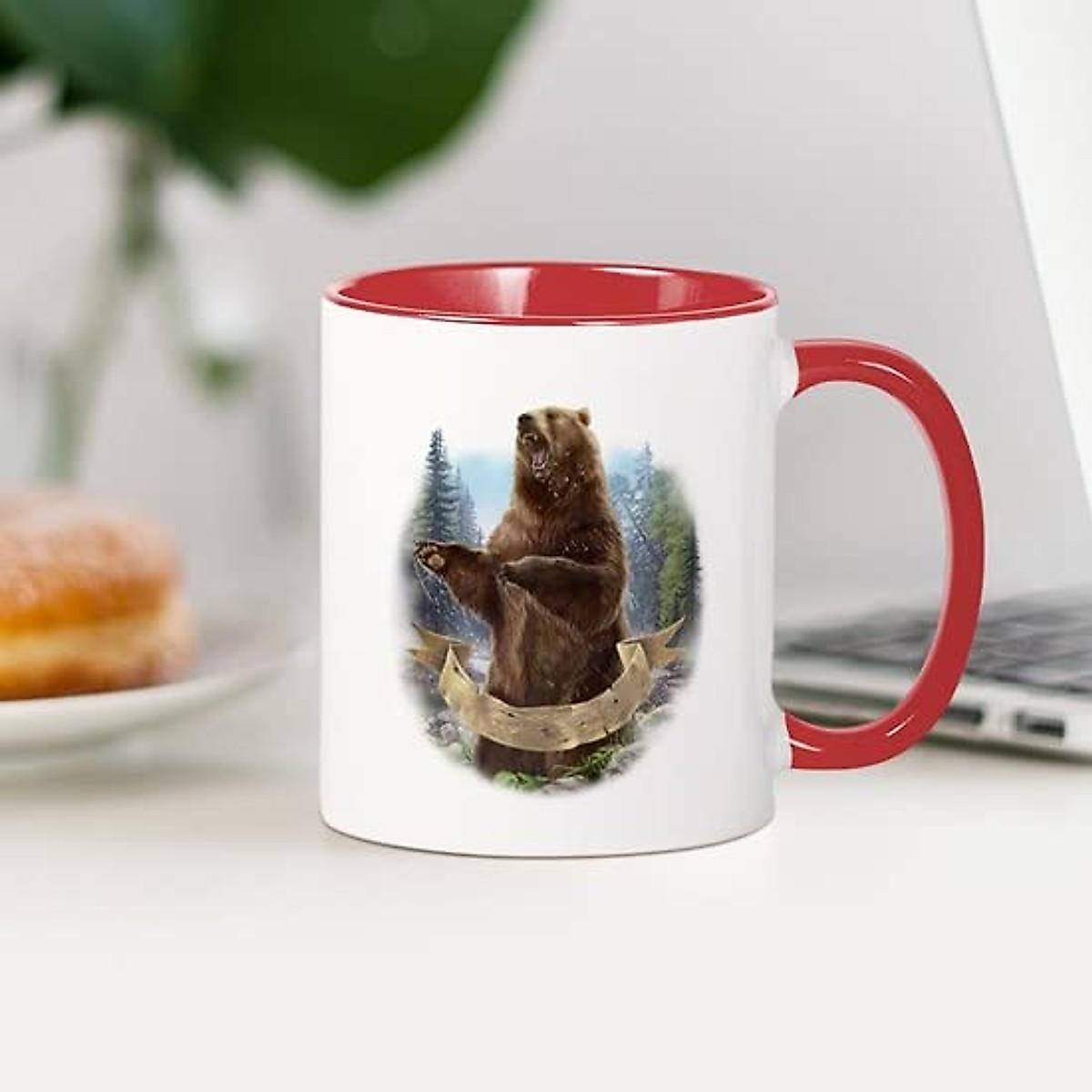 CafePress Grizzly Bear Mug Ceramic Coffee Mug, Tea Cup 11 oz