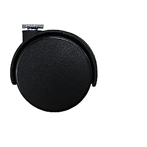 Shepherd Hardware 9733 2-Inch Office Chair Caster, Twin Wheel, 5/16-Inch Threaded Stem Diameter, 75-lb Load Capacity,Black