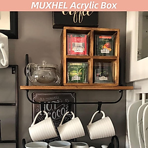 MUXHEL 30 Pcs Clear Acrylic Boxes, 2.1" x 2.1" x 1.7" Small Acrylic Box with Lid, Plastic Acrylic Gift Boxes for Display Tiny Jewelry and Collecting Action Figures Toys