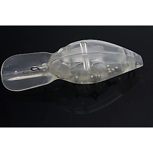 10pcs Unpainted Fishing Lures 9.8cm 15.19g Crankbait FishingTopwater Freshwater Topwater Artifical Minnow Bait Blanks Fishing Plugs Spoons LQN10#