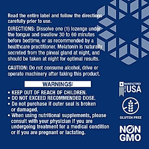 Life Extension Melatonin 3 mg Lozenges - Support Healthy & Restful Sleep, Immune Health & Circadian Rhythms - Melatonina Supplement - Non-GMO, Gluten-Free, Vegetarian - 60 Fast Dissolve Lozenges