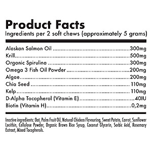 Allergy Relief Chews for Dogs & Immune & Digestive Supplement 30 Soft Treats and Omega 3 Alaskan Salmon Oil Treats for Dogs 120 Fish Oil Chew Supplement 120 Soft Treats