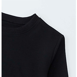 G-Amber Girls Long Sleeve Sweatshirts Kids Crop Print Funny Letters Fashion Pullover Tops Black Sorry I'm Not Listening