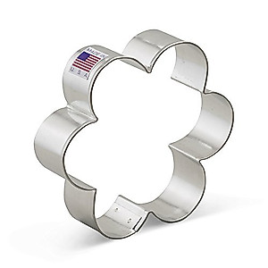 Scalloped Edge Flower Cookie Cutter 3.75" Made in USA by Ann Clark