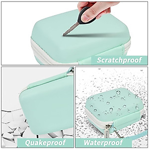 Carrying & Protective Case for Digital Camera, AbergBest 21 Mega Pixels 2.7" LCD Rechargeable HD/Kodak Pixpro/Canon PowerShot ELPH 180/190 / Sony DSCW800 / DSCW830 Cameras for Travel - Light Green