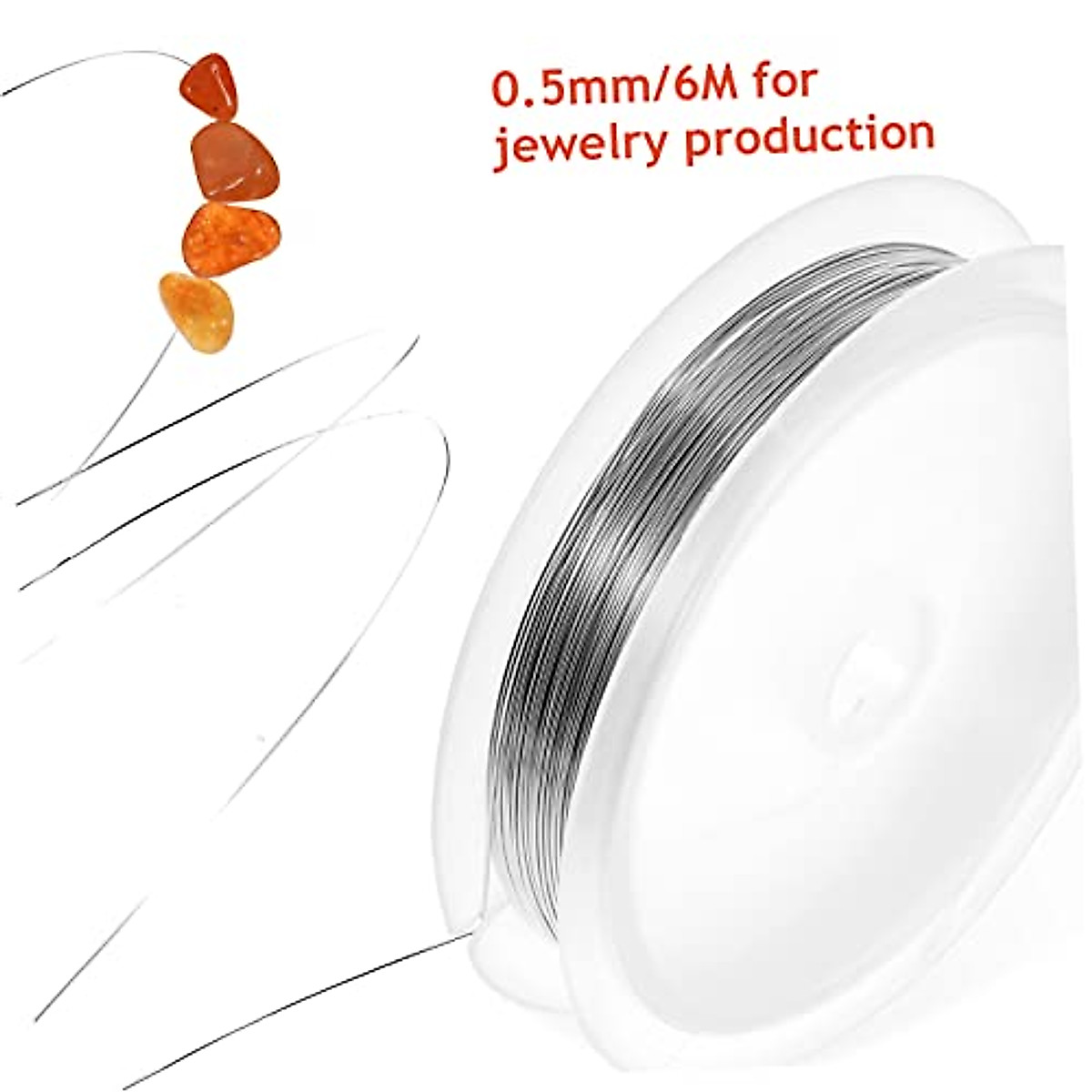 1 Box Natural Gravel Bracelets Kit Beads Round Beads Gemstone Beads Irregular Beads Natural Stone Stone Accessories Bracelets Beads