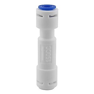 DGZZI 2PCS 1/4" 150CC Flow Restrictor with Quick Connect for RO Reverse Osmosis