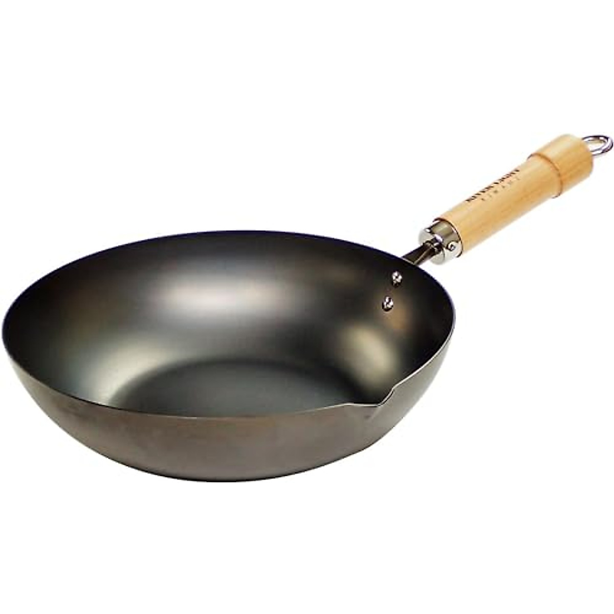 River Light Iron Frying Pan, Extreme Japan, 11.8 inches (30 cm), Induction Compatible, Made in Japan, Wok