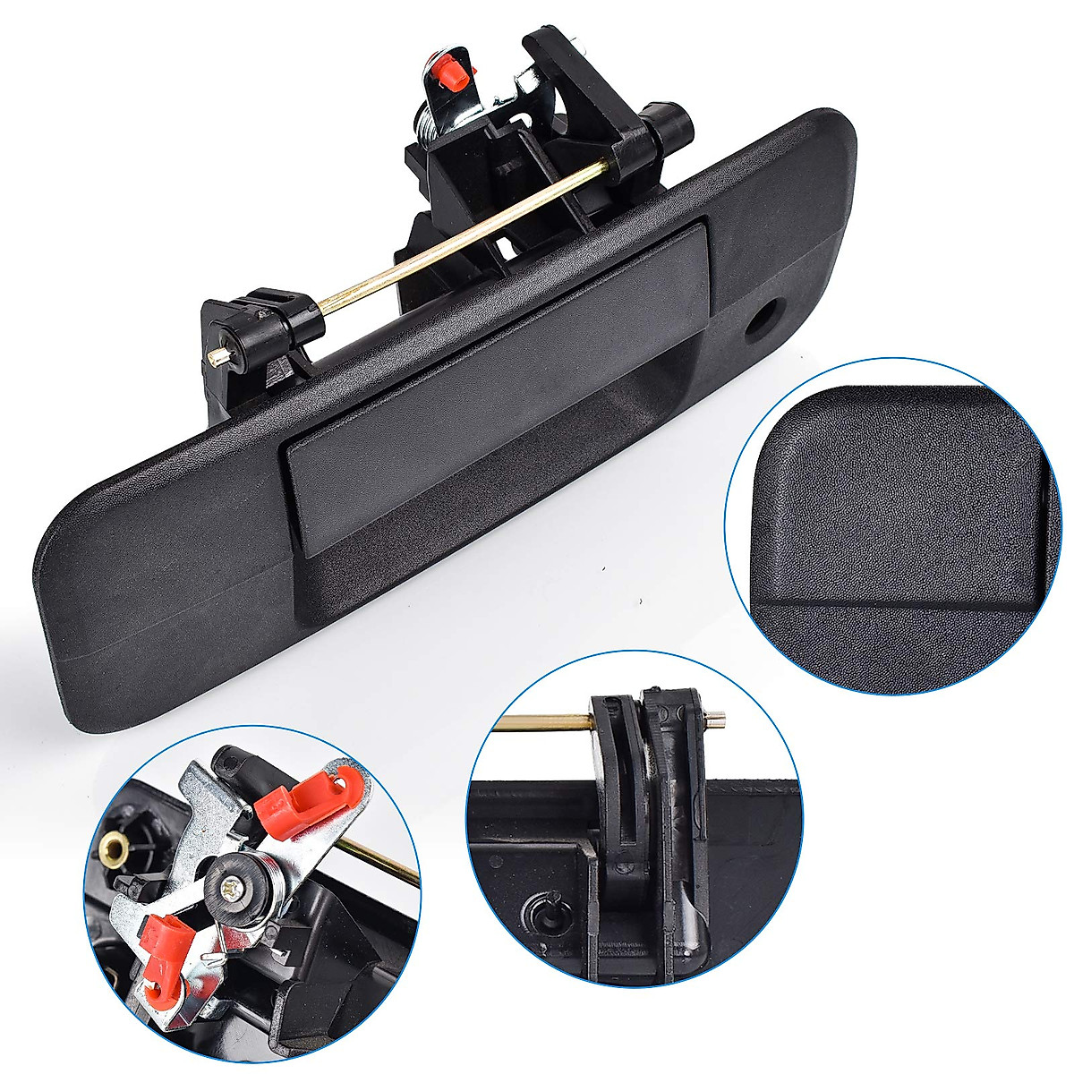 FAERSI Tailgate Handle Rear Liftgate Latch Door Handle with Keyhole Replacements for Toyota Tundra 2007 2008 2009 2010 2011 2012 2013, Replaces# 69090-0C040, 690900C040, 81213