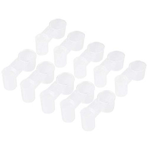 10PCS Bird Water Drinker Cup, Plastic Water Feeder Drinking Bowl for Birds Pigeons Parrots