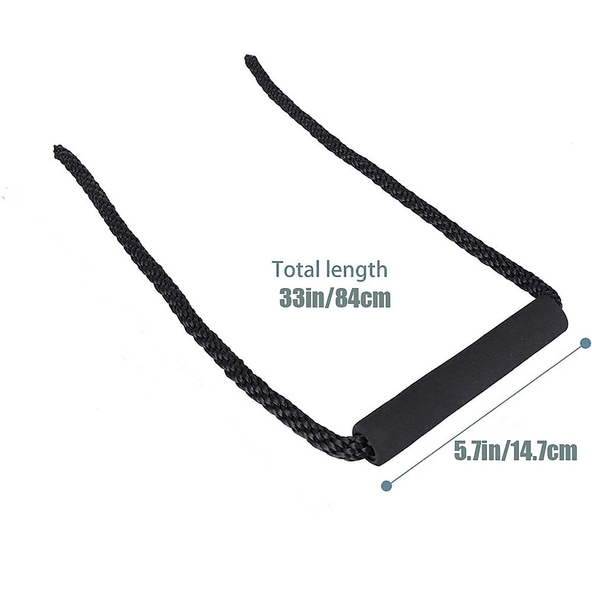 Tgpiao 2 Pack Cooler Replacement Handles Rope，Compatible with YETI Tundra & RTIC Coolers，Fit for YETI Replacement Handles Cooler Rope Handles, Black