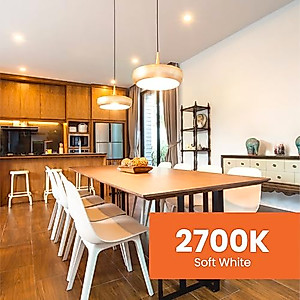 Feit Electric A15 LED Light Filament Bulb, 60W Equivalent, Dimmable, E26 Base, 2700K Soft White, Clear Glass Vintage Edison Light Bulb for Home, Office, 13-Year Lifetime, BPA1560927CAFIL2RP/6, 12 Pack