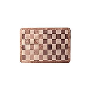 MMOOCO Chopping Board, Creative Chessboard Cutting Board Wood Chopping Block Moist-Proof Kitchen Board