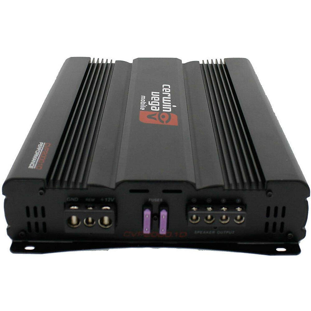 Cerwin-Vega CVP 400W RMS 1 Channel Class AB Monoblock Amplifier, High Power Car Audio Amp with 2-Ohm & 4-Ohm Stability, Enhanced Bass Boost for Car Speakers, Single Channel Systems CVP2000.1D