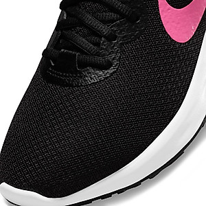NIKE Women's Race Running Shoe, Black Hyper Pink Iron Grey, 6.5