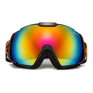 Cloud 9 - Twin Pack Daddy and Me Matching Goggles, Anti-Fog Dual Lens Wide Angle Frameless UV400 Snowboarding Ski Snow Goggles