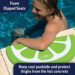 Wow Foam Dipped Seats, Lemon/Lime,Two Pack