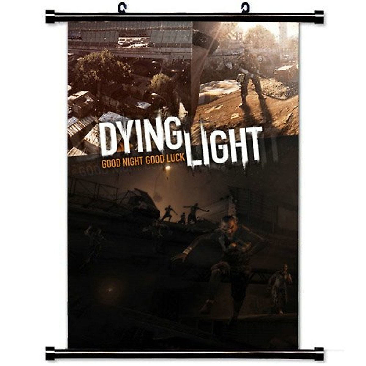 Wall Posters Wall Scroll Poster with Dying Light Survival Horror Action Techland Cross Platform Computer Game Home Decor Fabric Painting 23.6 X 35.4 Inch