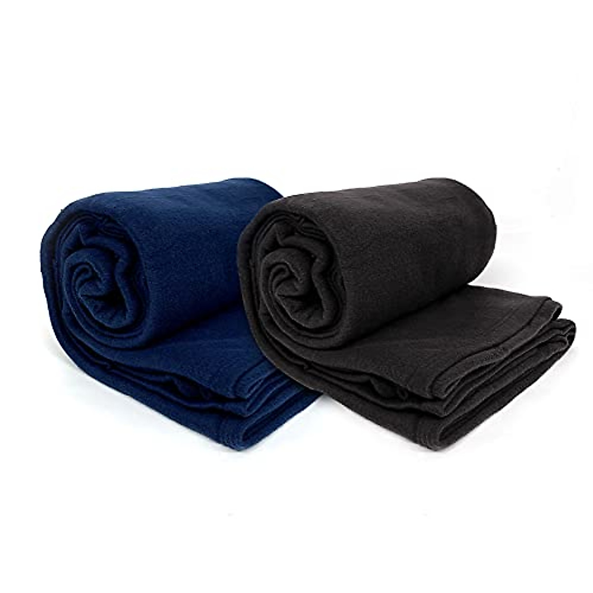 World's Best Oversized Cozy-Soft Microfleece Travel Blanket, 60 x 85 Inch, Black