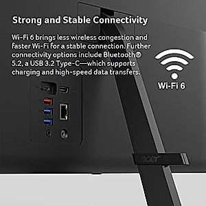 Acer Aspire C24-1700-UR12 AIO Desktop | 23.8" Full HD IPS Display | 12th Gen Intel Core i5-1235U | Intel Iris Xe Graphics | 8GB DDR4 | 512GB NVMe M.2 SSD | Intel Wireless Wi-Fi 6 | Windows 11 Home