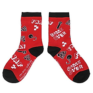 Bioworld Five Nights At Freddy's Pizza Party Youth 3-Pair Crew Socks