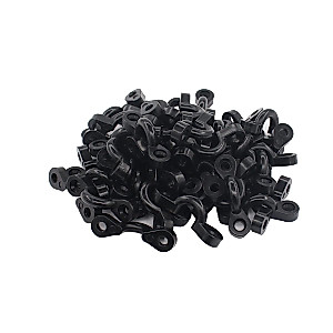 XtremeAmazing 50 Pack Nylon Bungee Deck Loops Tie Down Pad Eye for Kayaks Canoes Boats